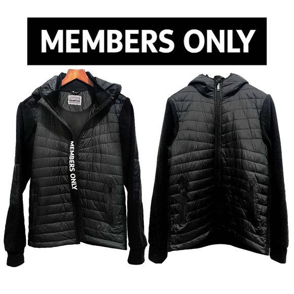 Members Only | Jackets & Coats | Members Only Quilted Mixed Fabric ...